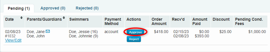 View and Manage Submitted Registrations – SwimTopia Help Center