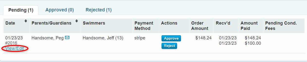 View and Manage Submitted Registrations – SwimTopia Help Center