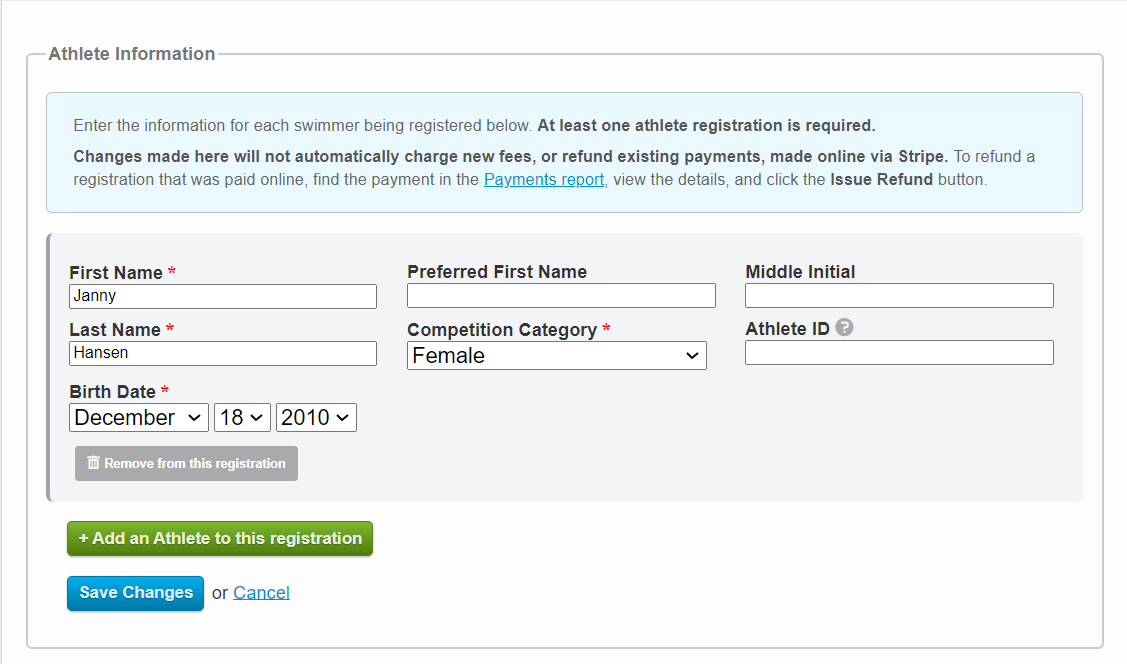 View and Manage Submitted Registrations – SwimTopia Help Center