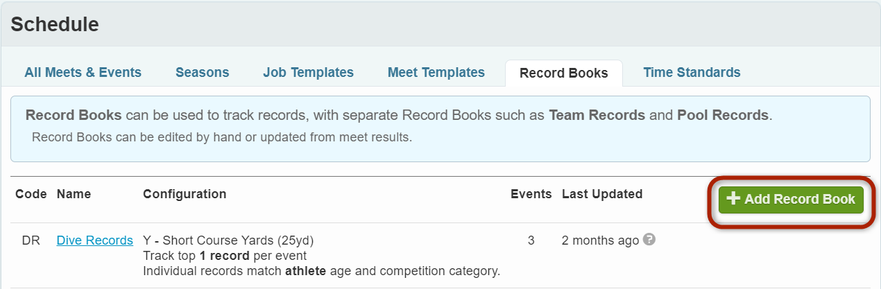 Creating a Record Book – SwimTopia Help Center