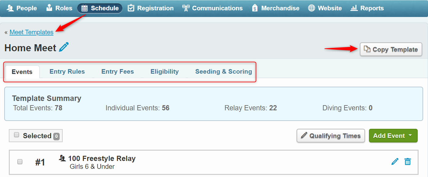 Creating Meets (Options) – SwimTopia Help Center
